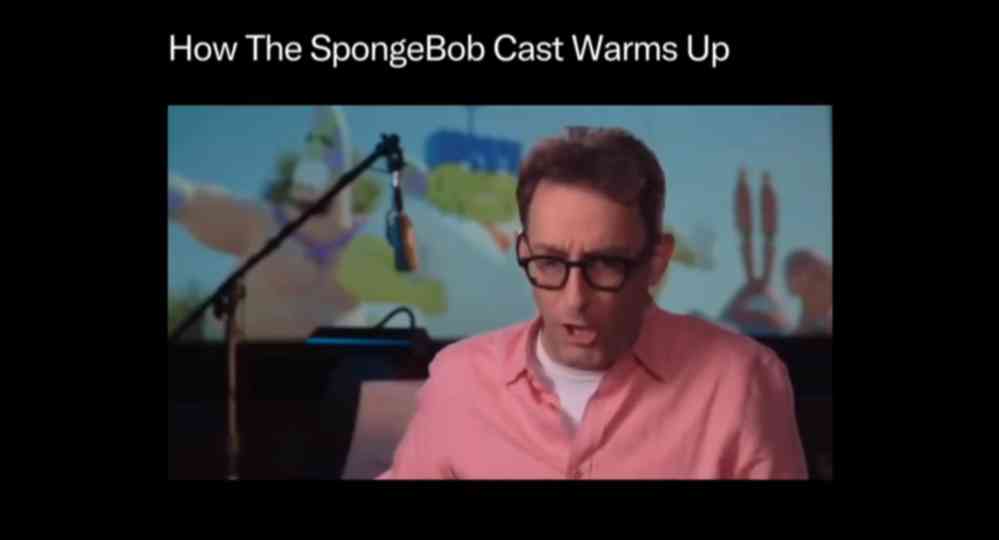 How The Cast Of SpongeBob warm Up