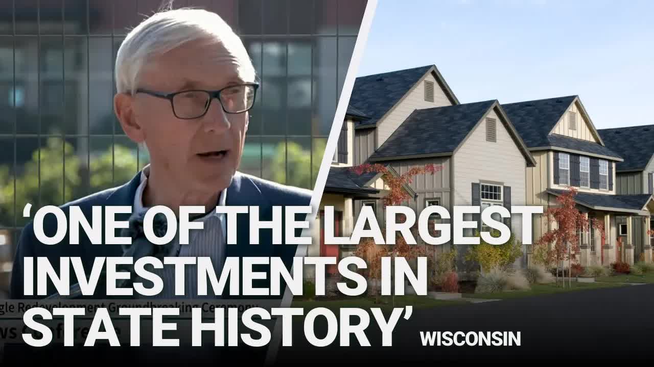 Wisconsin Gov. Tony Evers (D) celebrates groundbreaking on affordable ...