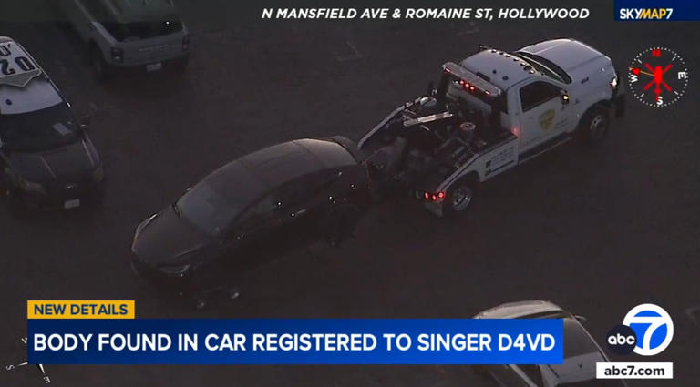 Singer D4vd’s Tesla found in LA impound with dead body in the trunk