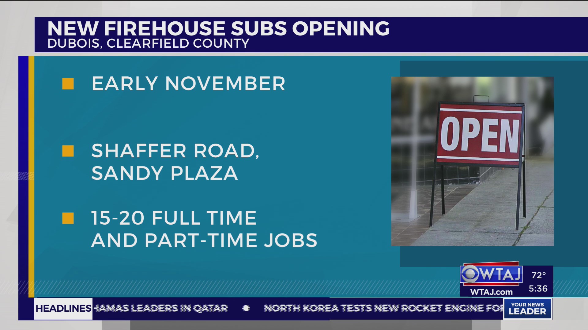 Firehouse Subs set to open new Clearfield County location by year’s end