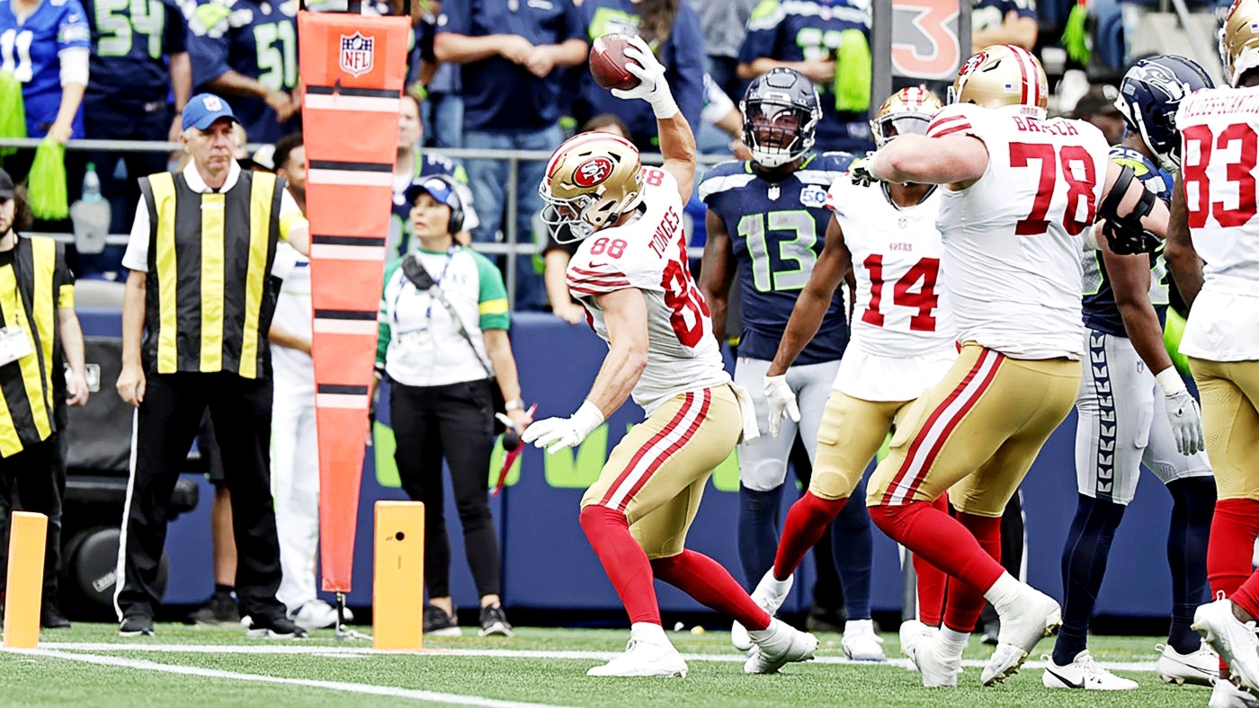 Jake Tonges reflects on game-winning catch to lift 49ers past Seahawks ...