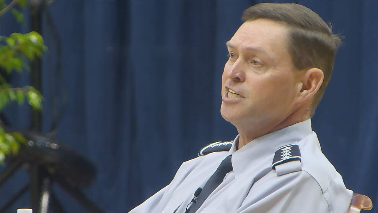 US Space Force Chief of Space Operations gives address at The Citadel
