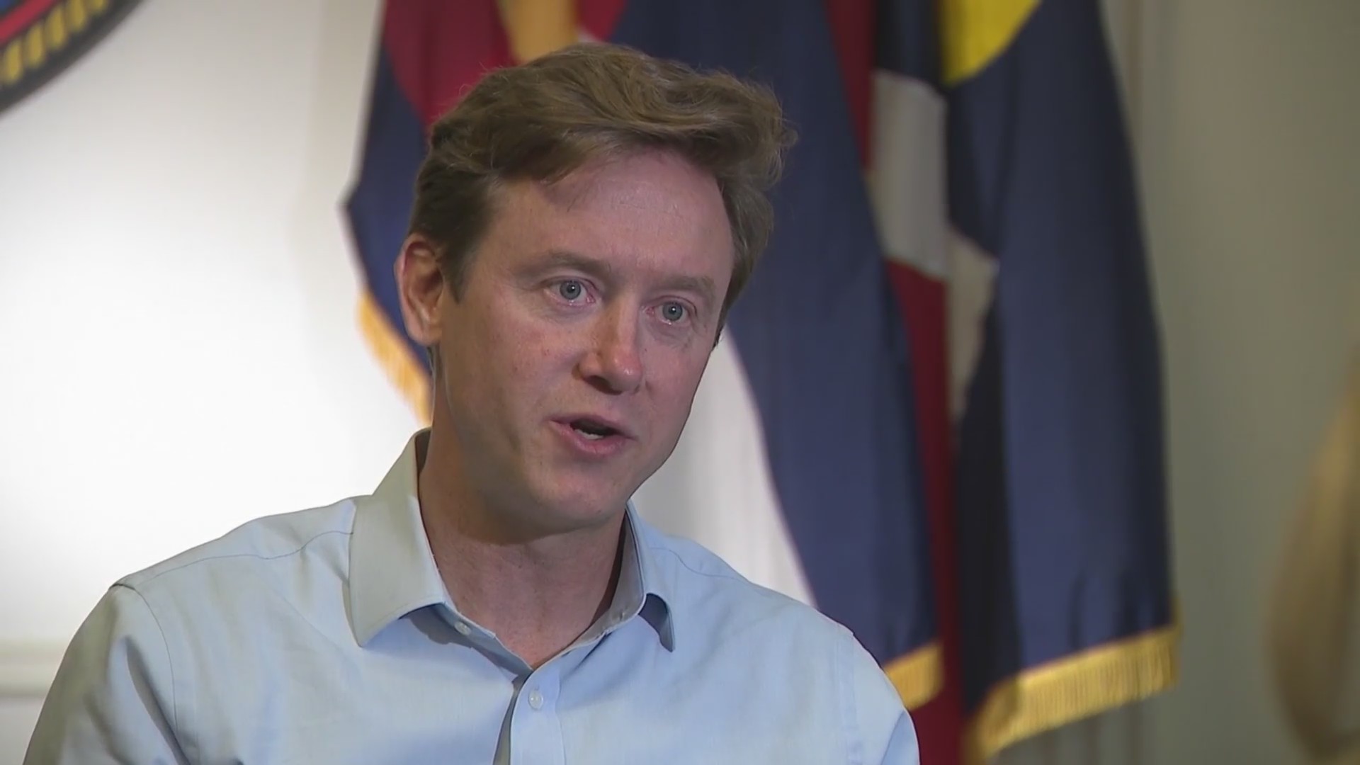 Mayor Mike Johnston speaks on potential new Broncos stadium at Burnham Yard