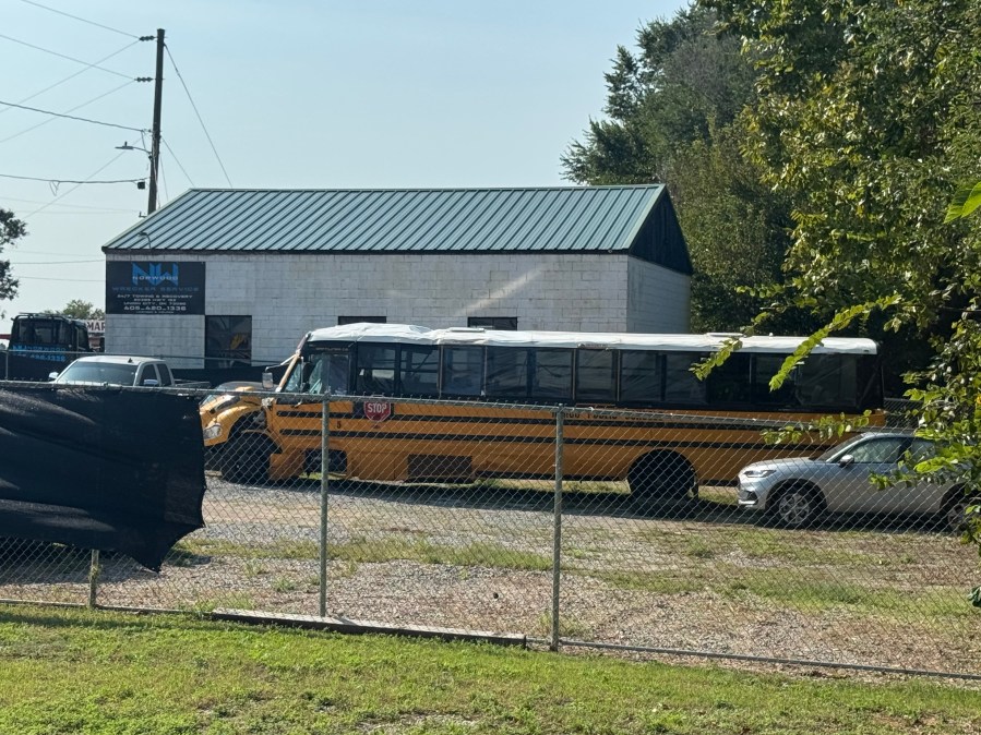 OHP: 18 people on Minco school bus during crash