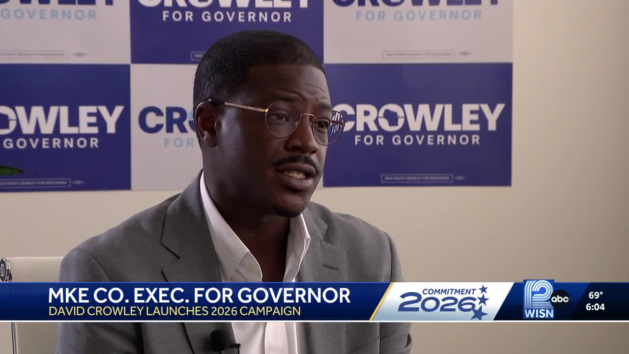 Milwaukee County Executive David Crowley launches campaign for governor