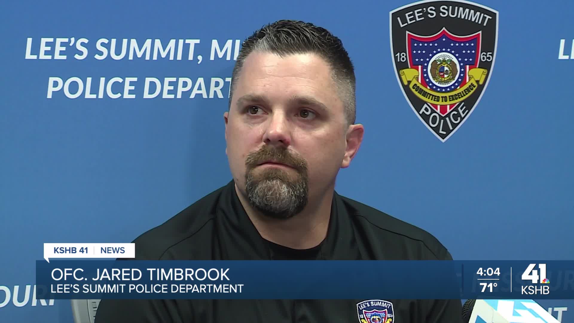Lee’s Summit Police Ofc. Timbrook shot 4 times in June, shares story of survival