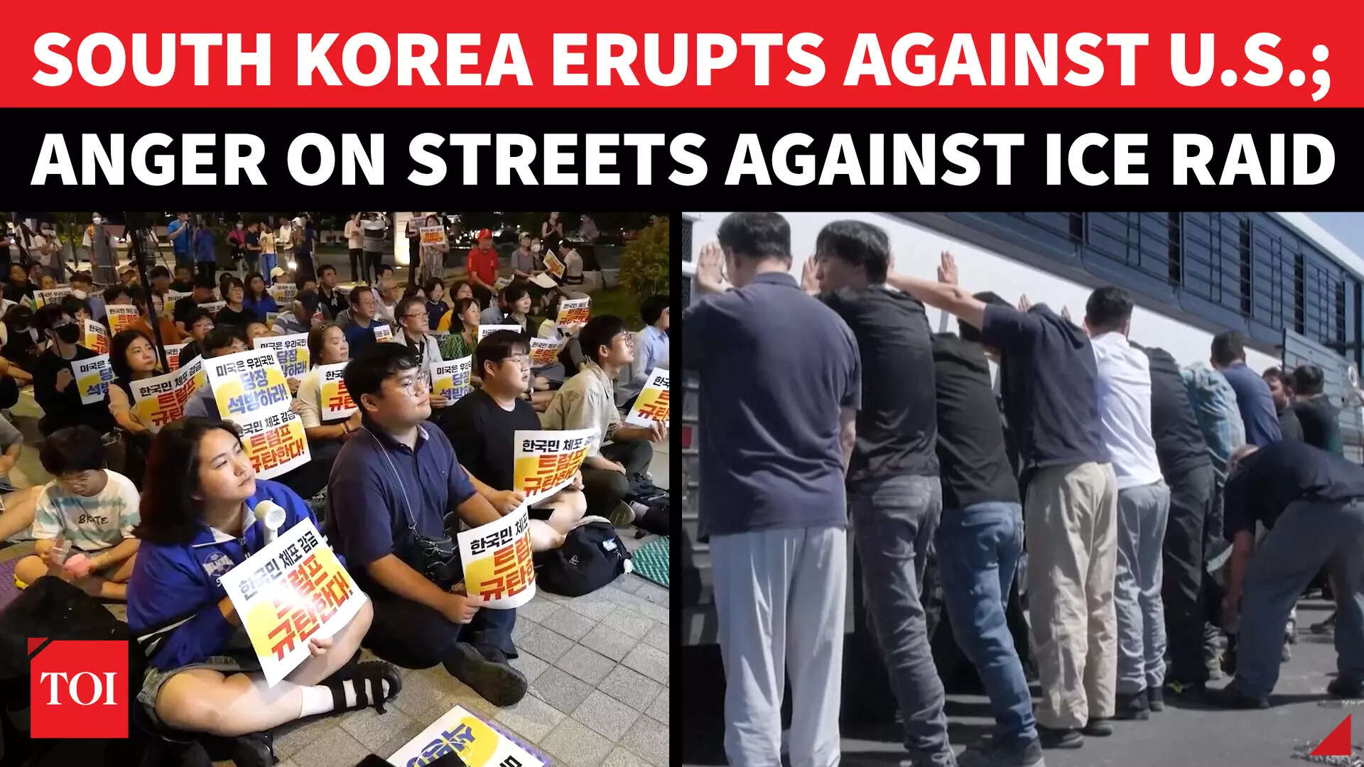 South Koreans Lay Siege To U.S. Embassy In Seoul Over Humiliating ICE ...