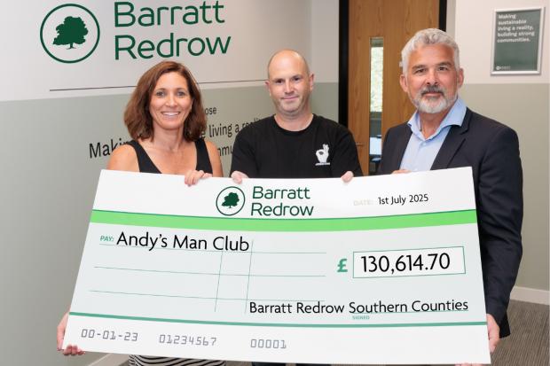 Men’s mental health charity receives £130k from housebuilder