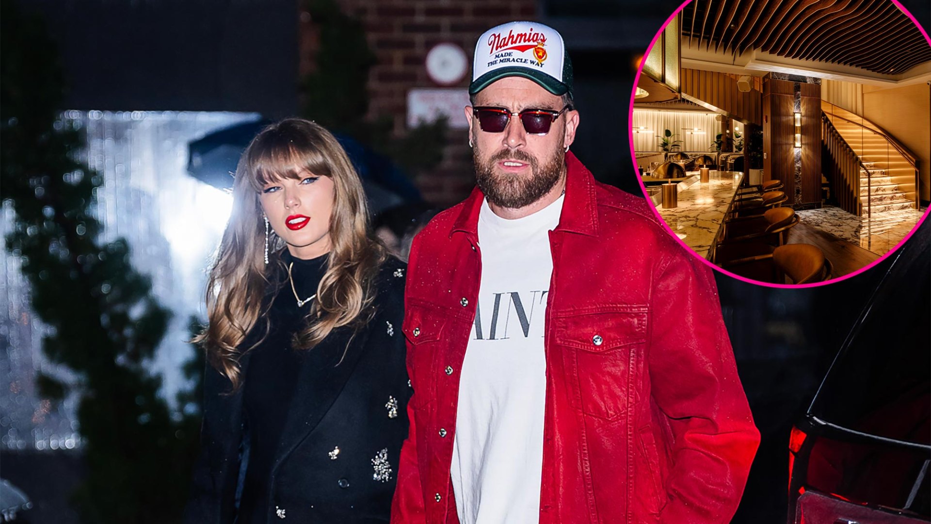 Taylor Swift and Travis Kelce Enjoy PDA-Filled Date at His Steakhouse