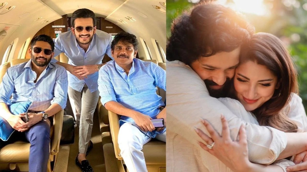 Akhil Akkineni celebrates wife Zainab Ravdjee’s 1st birthday with ...