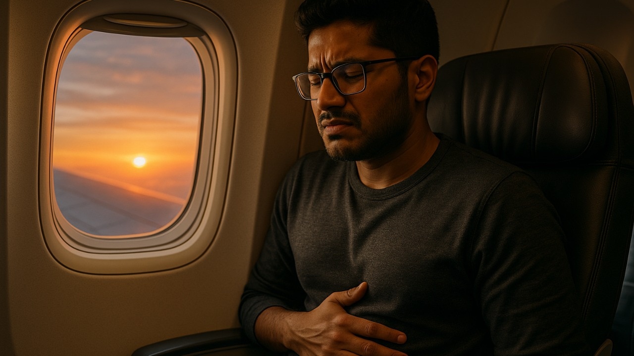 Grumbling stomach 35,000 ft in the air? It's jet belly (here's a fix)
