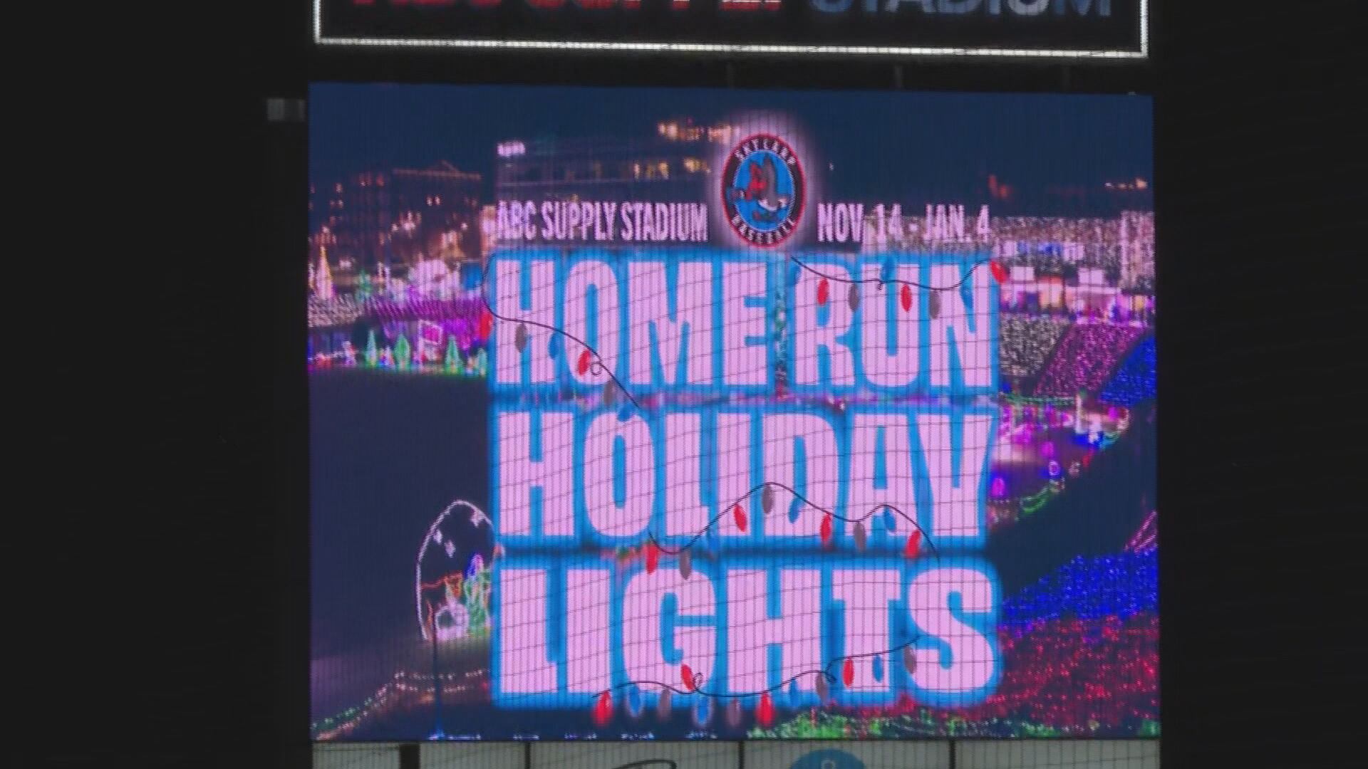 What to expect from the Homerun Holiday Light Show at ABC Supply Stadium