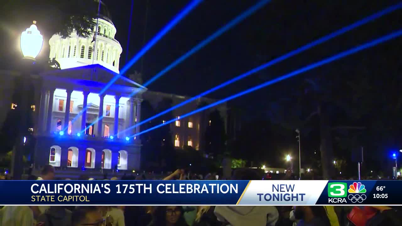 California's 175th birthday block party lights up the Capitol