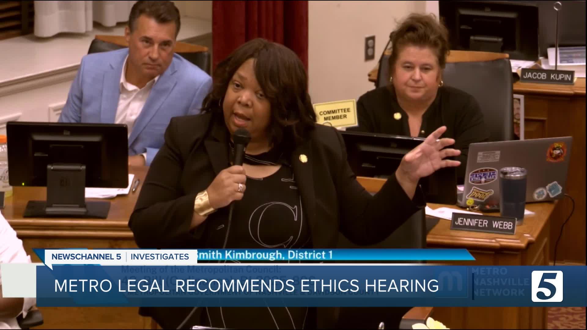 Metro Legal Dept. recommends hearing on ethics complaint against ...