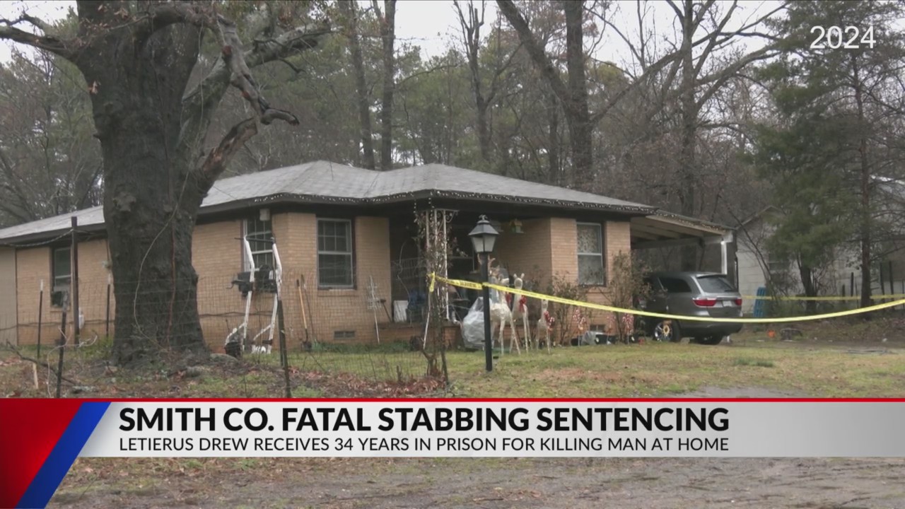 Tyler man sentenced to 34 years in prison for 2024 stabbing