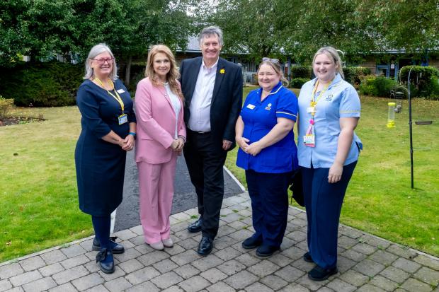 Former BBC presenter visits 'truly inspiring' Bradford hospice