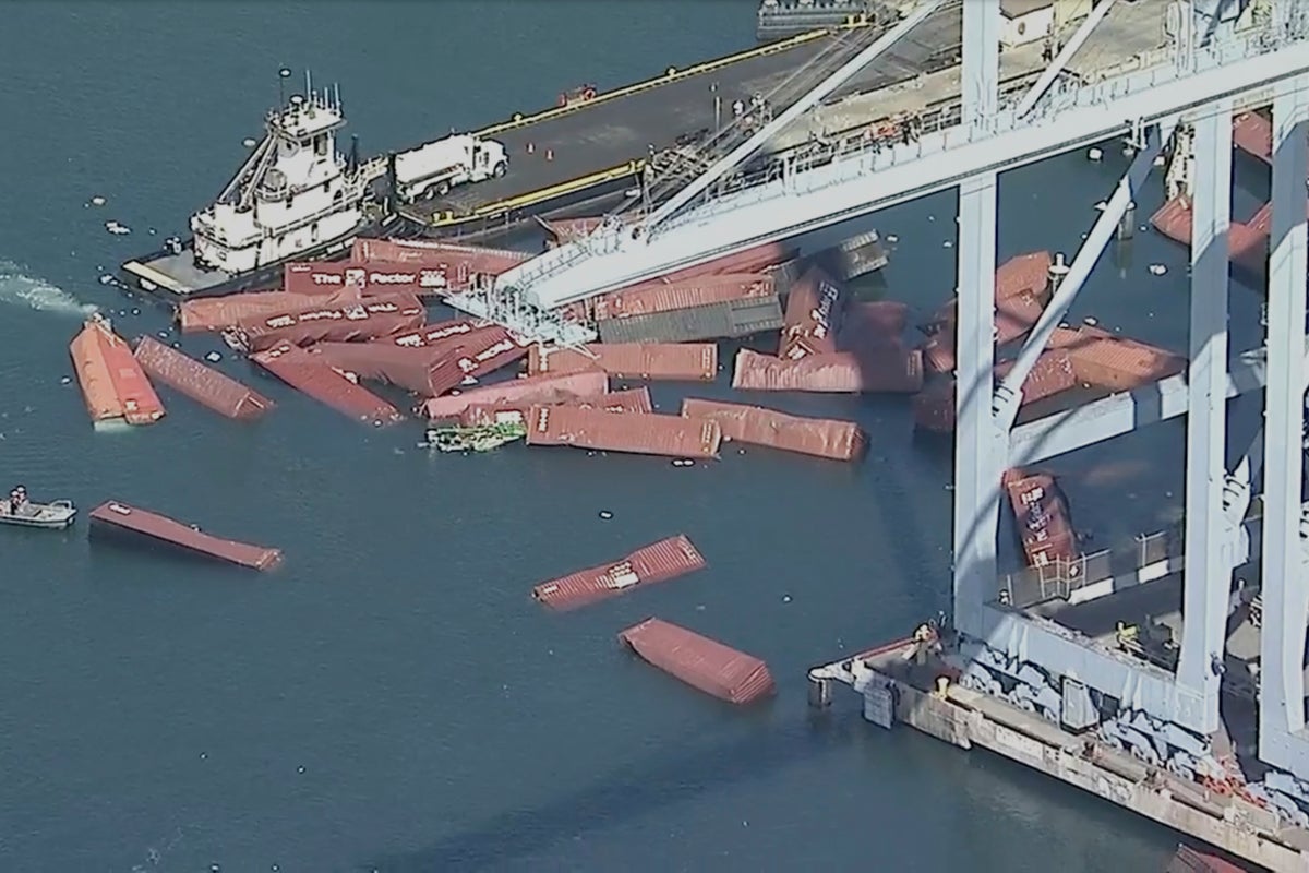 More than 60 containers litter sea after falling off ship in Long Beach ...