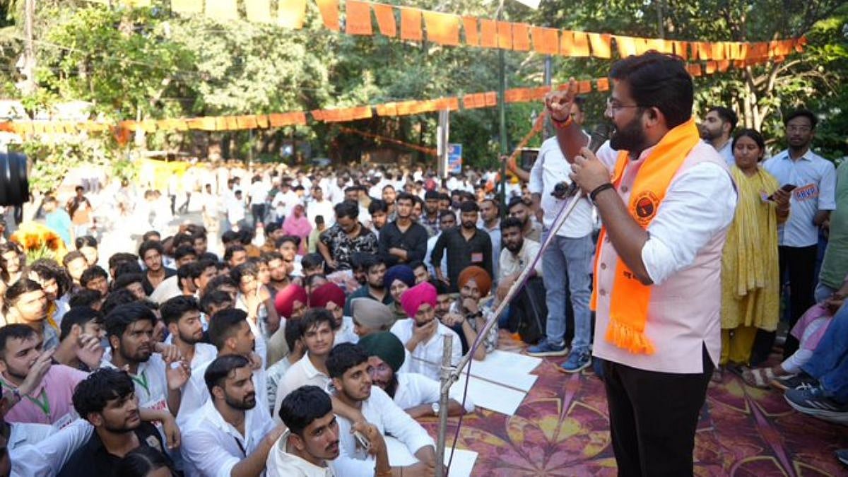 ABVP Holds 'Chhatra Garjana' Rally In DU Ahead Of Student Union Polls ...