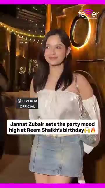 Jannat Zubair Turns Heads at Reem Shaikh's Birthday Celebration