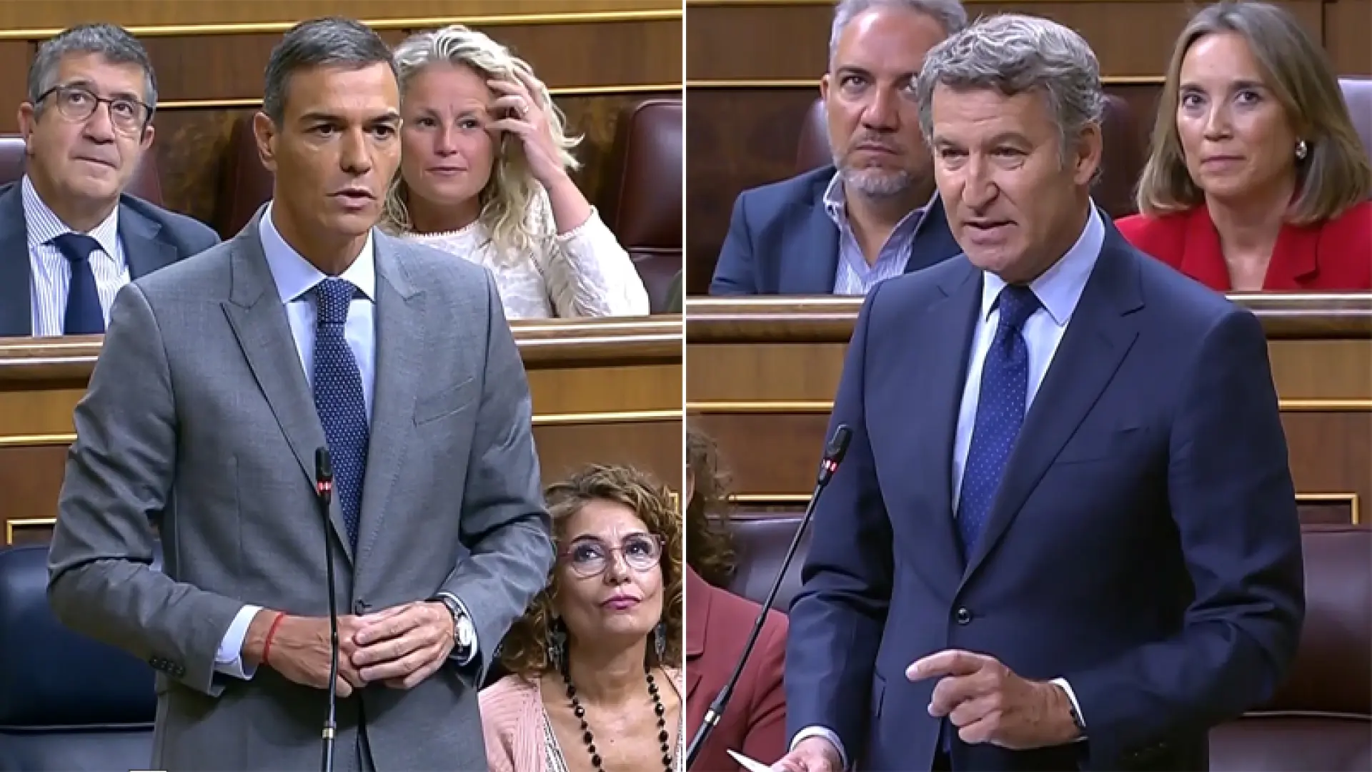 Feijóo señala a Sánchez como responsable de la corrupción y este ...