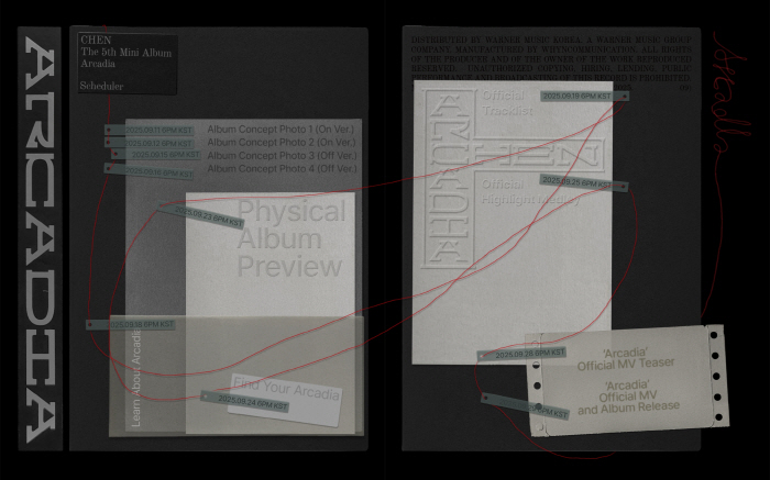 Chen Unveils Shinbo Arcadia Scheduler...Countdown to our comeback