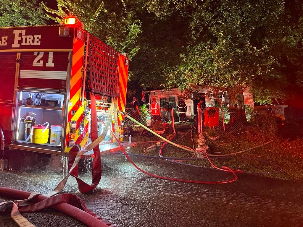 Couple escapes house fire in Berry Hill