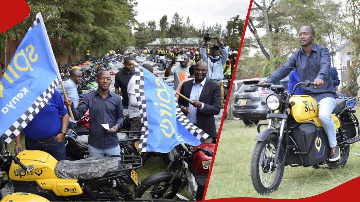 Excitement as Machakos youth get 200 electric motorbikes in William ...