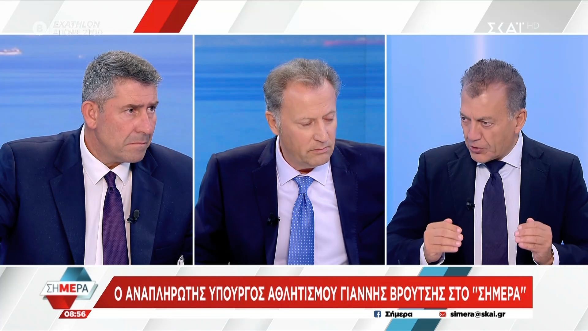 Αντιπαράθεση Στ. Καλαφάτη - Μ. Κατρίνη με αφορμή τις εξαγγελίες στη ΔΕΘ