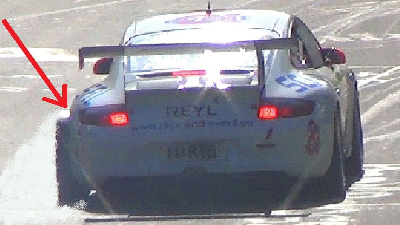 Porsche 911 – Klapband op slicks op de Nürburgring