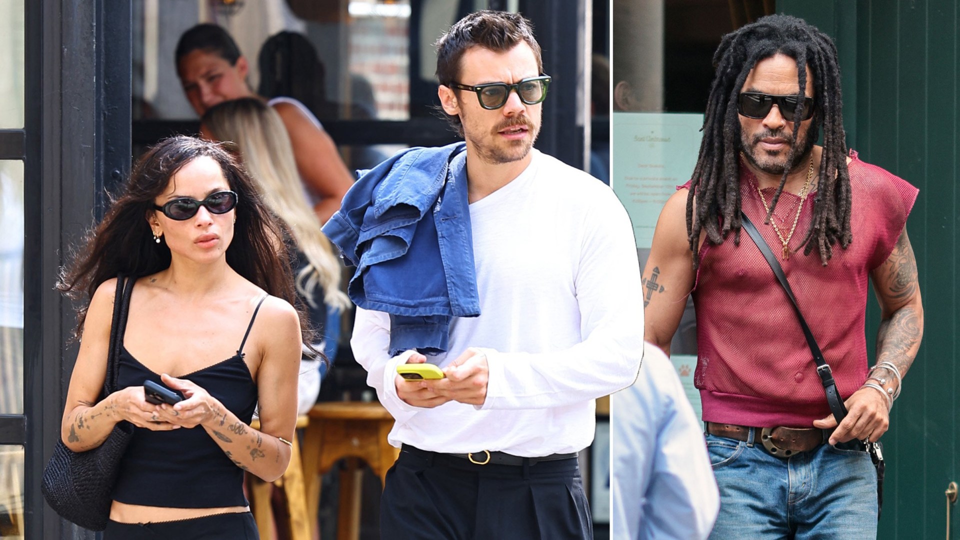 Zoë Kravitz introduces Harry Styles to dad Lenny
