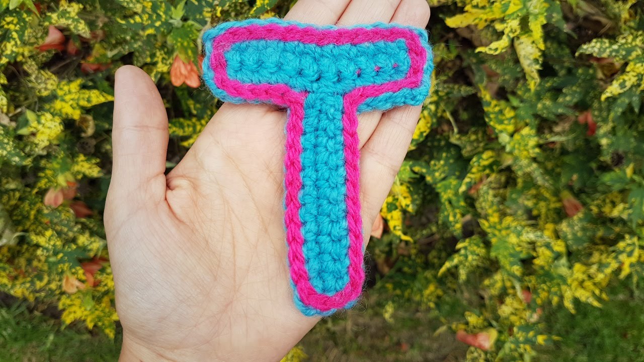 Cómo Tejer la Letra T a Crochet | Paso a Paso