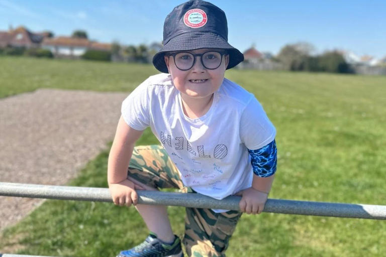 'He’s a trooper' - Worthing boy returns to school after completing ...