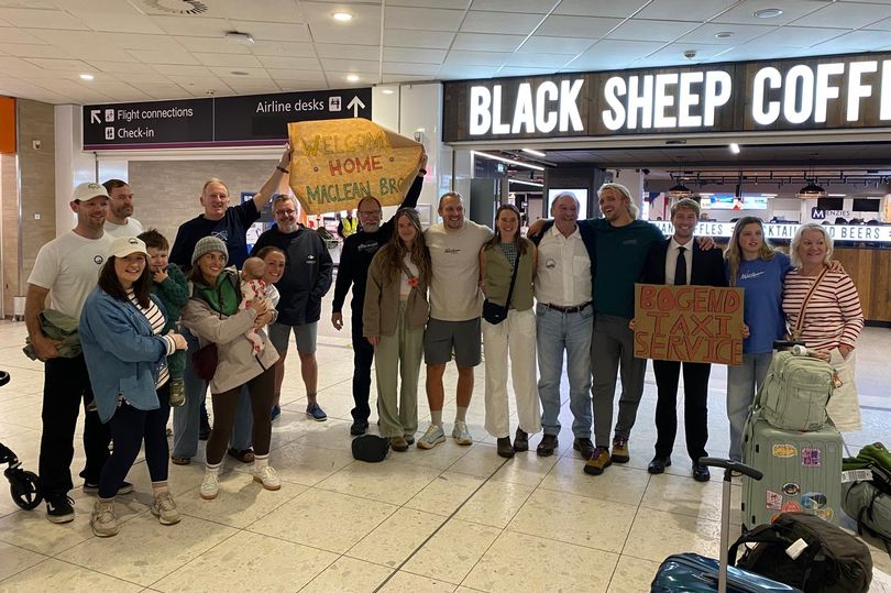 Record-breaking Edinburgh brothers return home to eight-word Ally ...