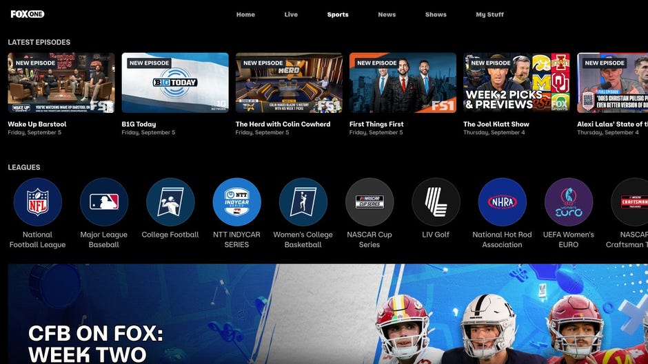 Fox One Review: Fox's Streaming Service Is Heavy on Sports and News ...