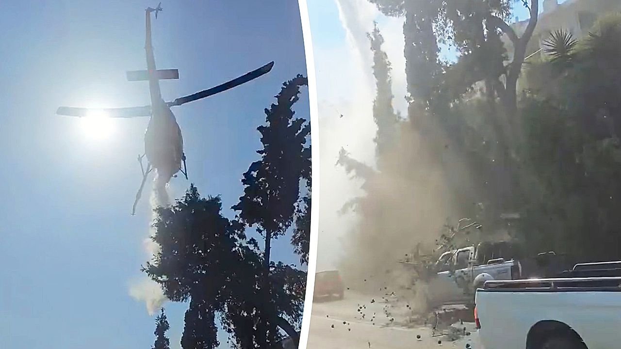 Un hélicoptère de lutte contre les incendies heurte accidentellement ...