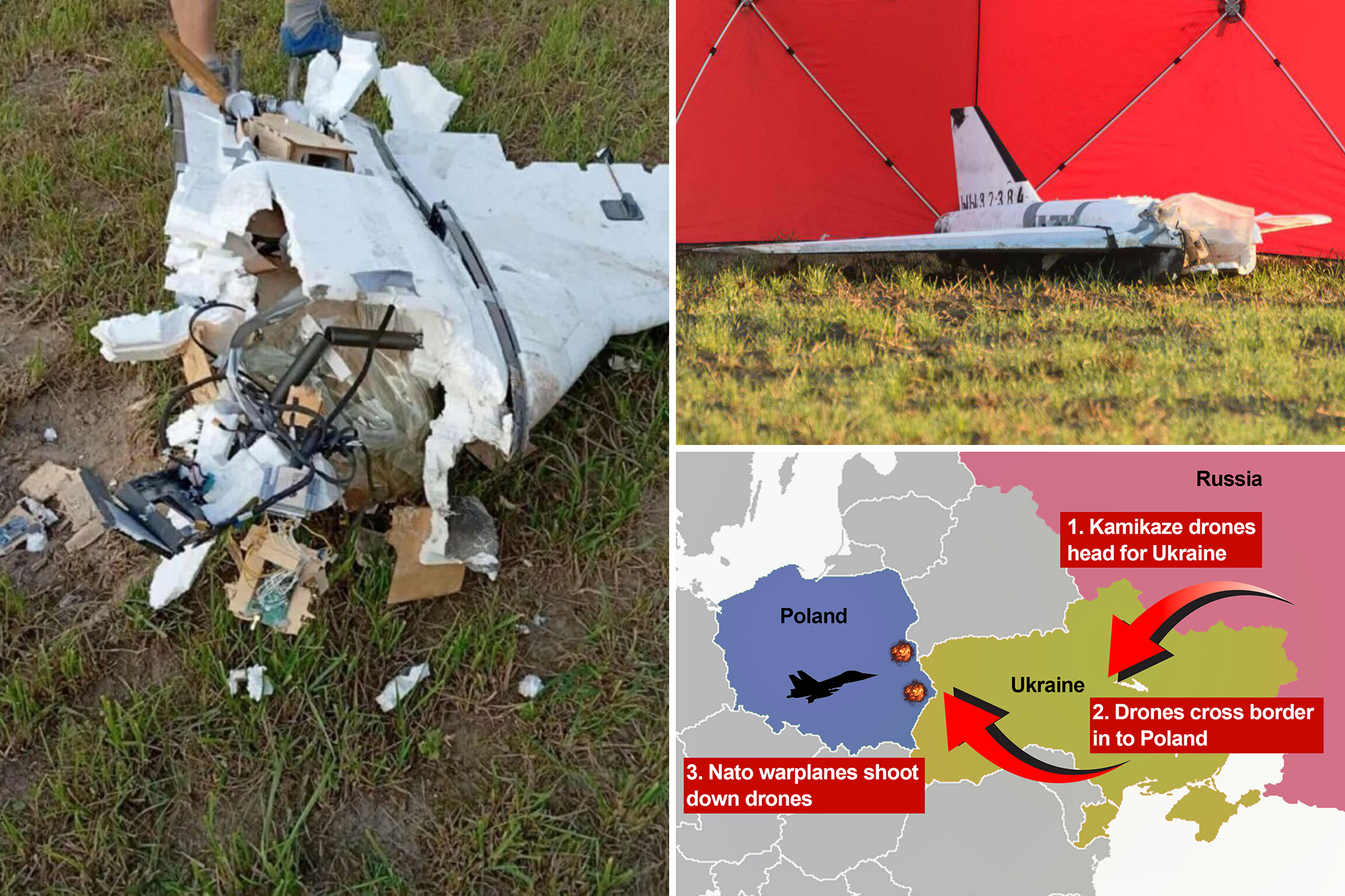 Poland shoots down Russian drones in its airspace in closest act to ...