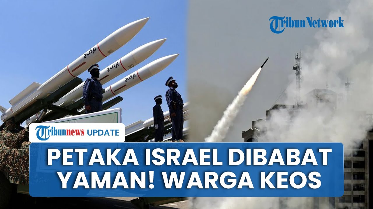 Rudal Hipersonik dan Drone Yaman Babat Lokasi Sensitif dan Bandara Israel, Jutaan Warga Kabur
