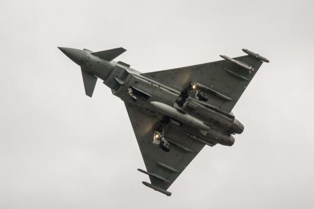 Red Arrows and Typhoon Jet spotted at Bournemouth Airport ahead of ...