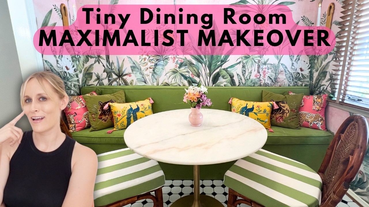 Transform a tiny dining room into a colorful French cafe moment