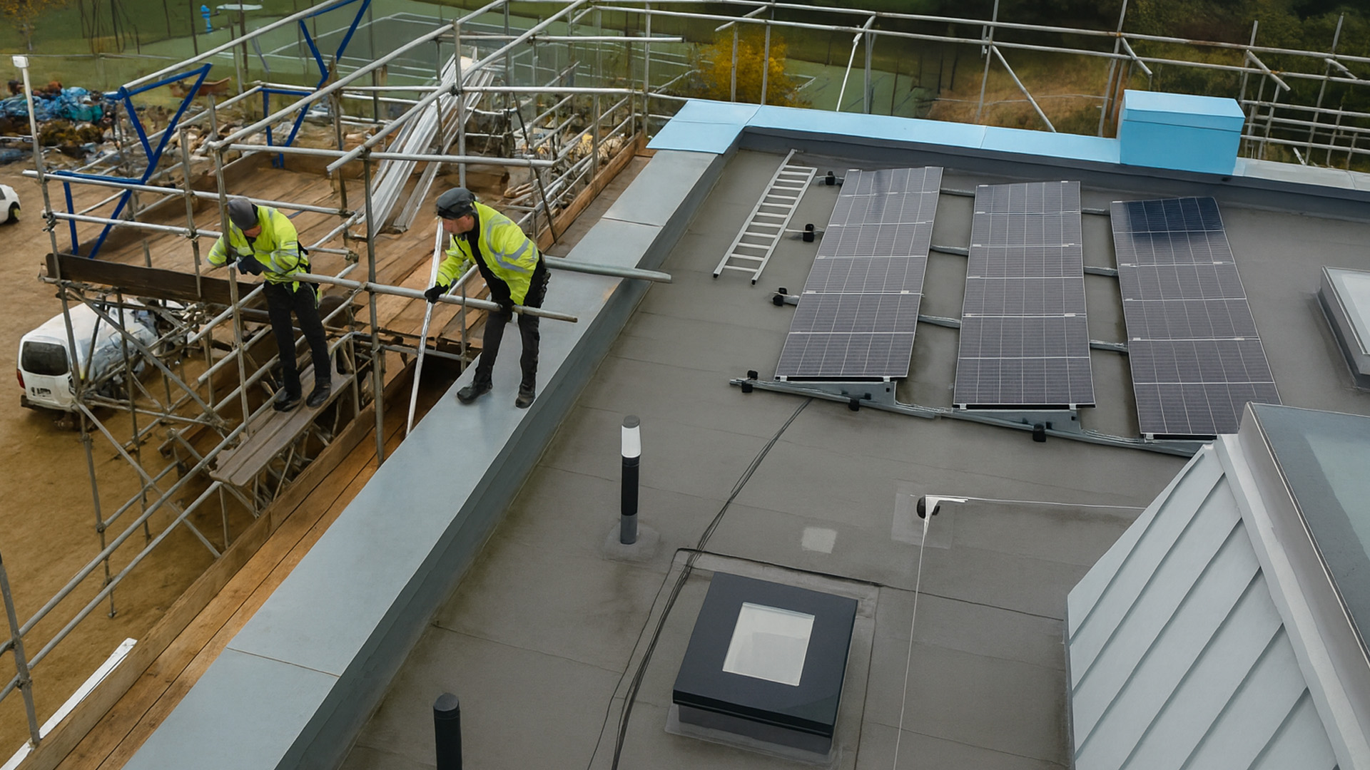 Scaffold Ramp Setup for Ground Rig Access
