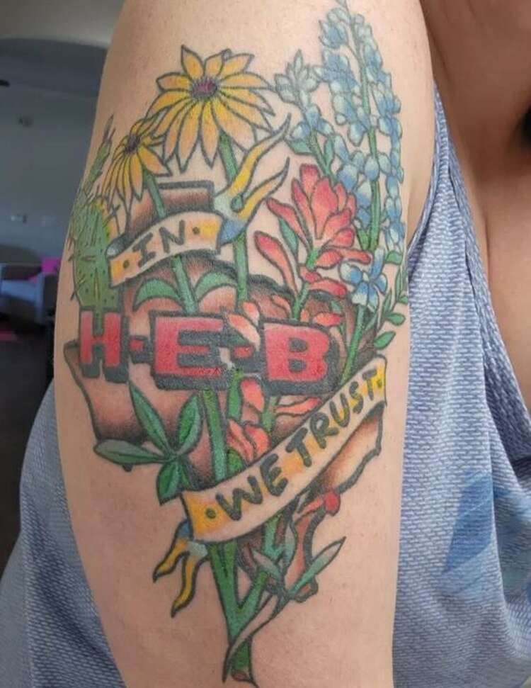 'Out Texaned': H-E-B tattoo becomes woman's ultimate tribute to Texas