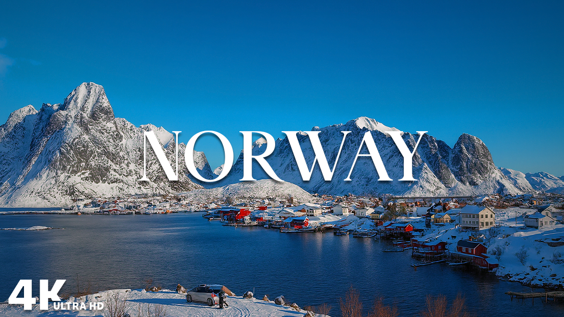 Norway Seen Differently – Winter From the Sky in 4K
