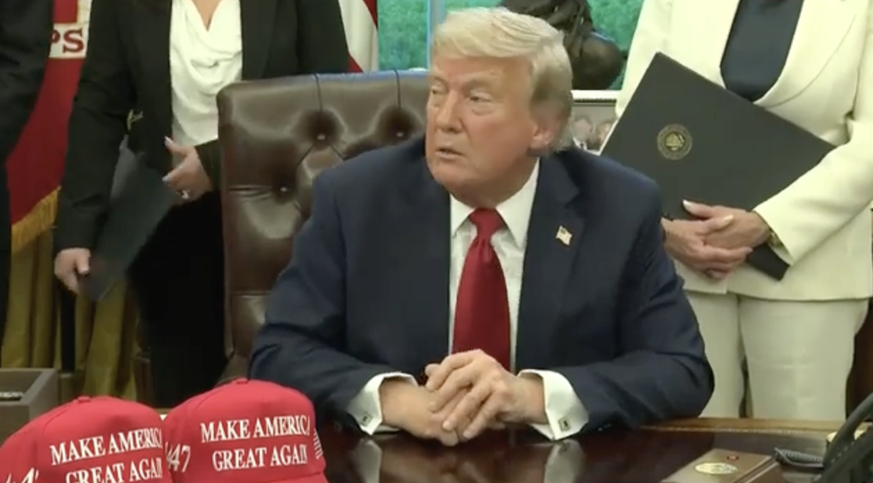 'Goodbye': Trump Abruptly Ends Executive Order Signing After Being ...