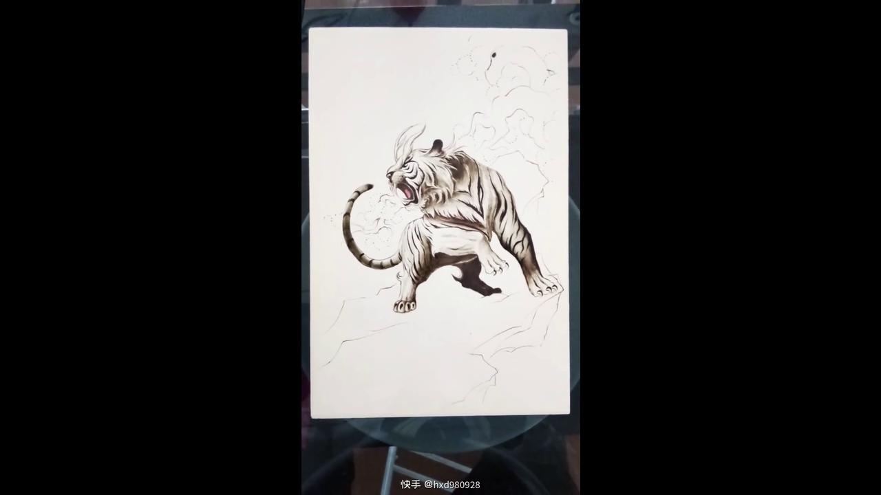 Drawing A Hyper Realistic White Tiger