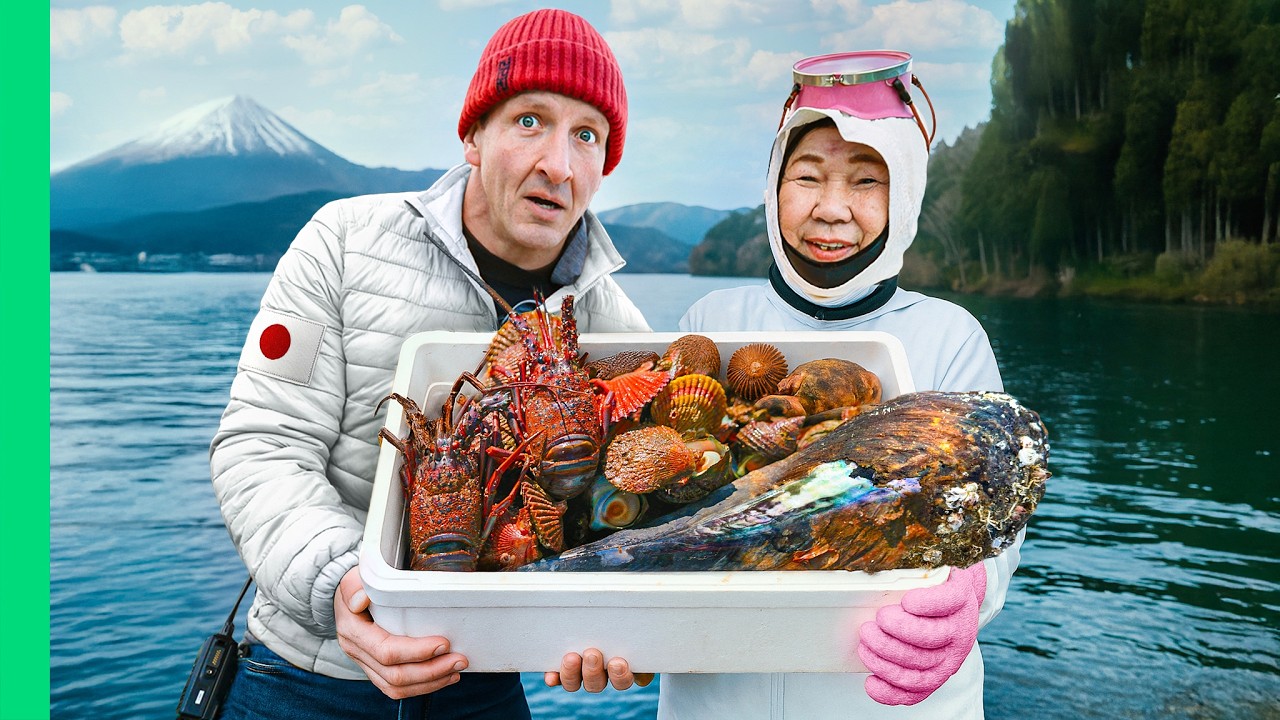 80-Year-Old Japanese Woman Diving for Lobsters in Freezing Waters