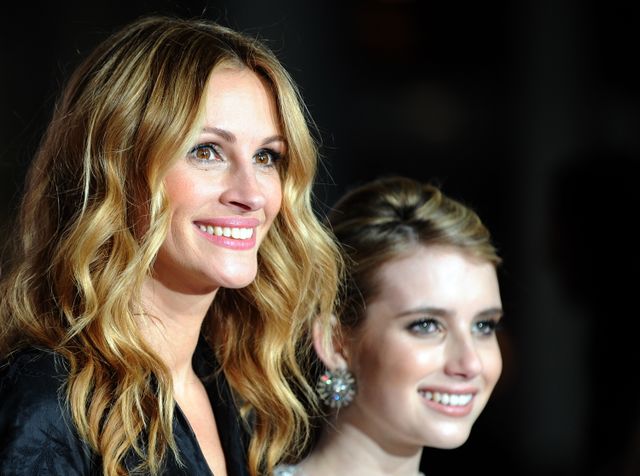 Julia Roberts and Emma Roberts Coordinate for First Family Red Carpet ...
