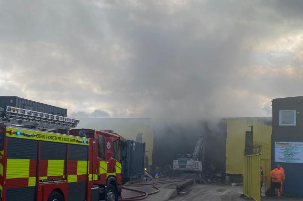 Security praised for quickly raising alarm as large fire breaks out