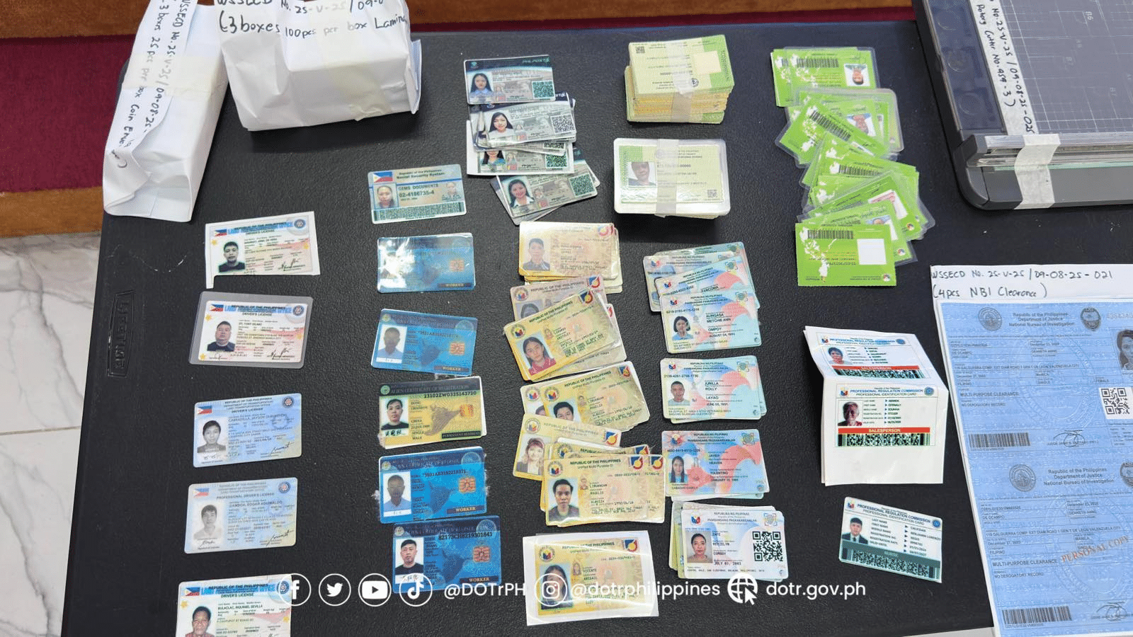 Couple nabbed for mass production, selling fake gov’t IDs in Valenzuela