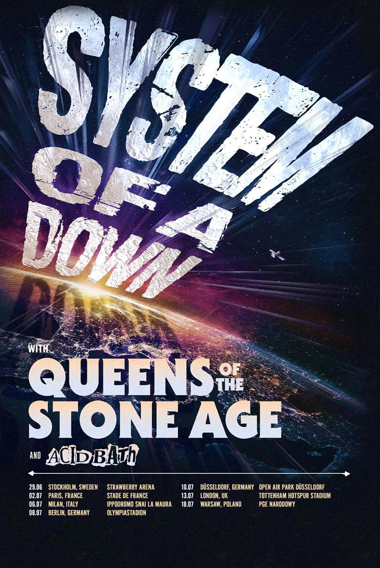 System Of A Down announce their return to Europe after nine year absence