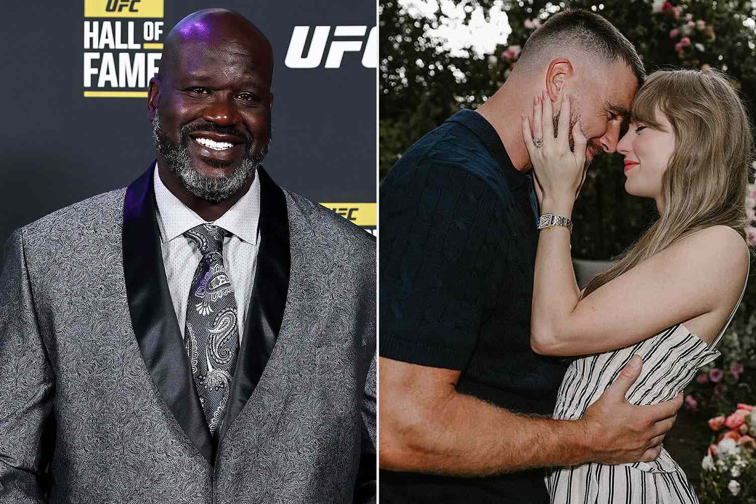 Shaquille O'Neal 'Can't Wait' for Travis Kelce and Taylor Swift to Get ...